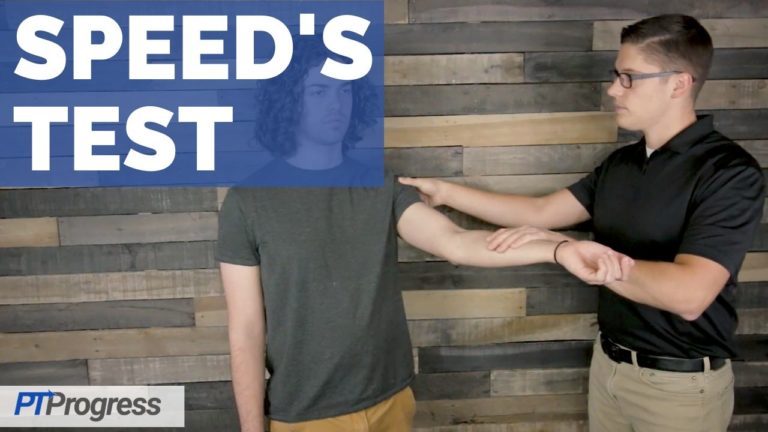 Speed's Test | What is the Speed's Test? • PTProgress