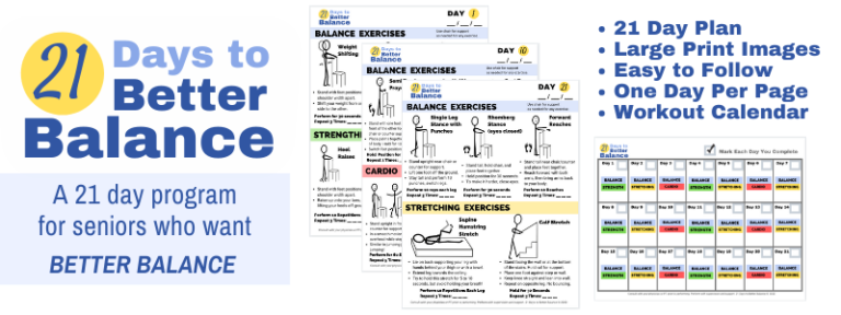 12 Balance Exercises for Seniors | with PDF and Pictures