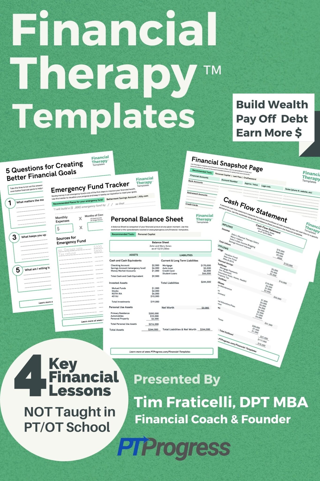 Financial Therapy Templates • PTProgress