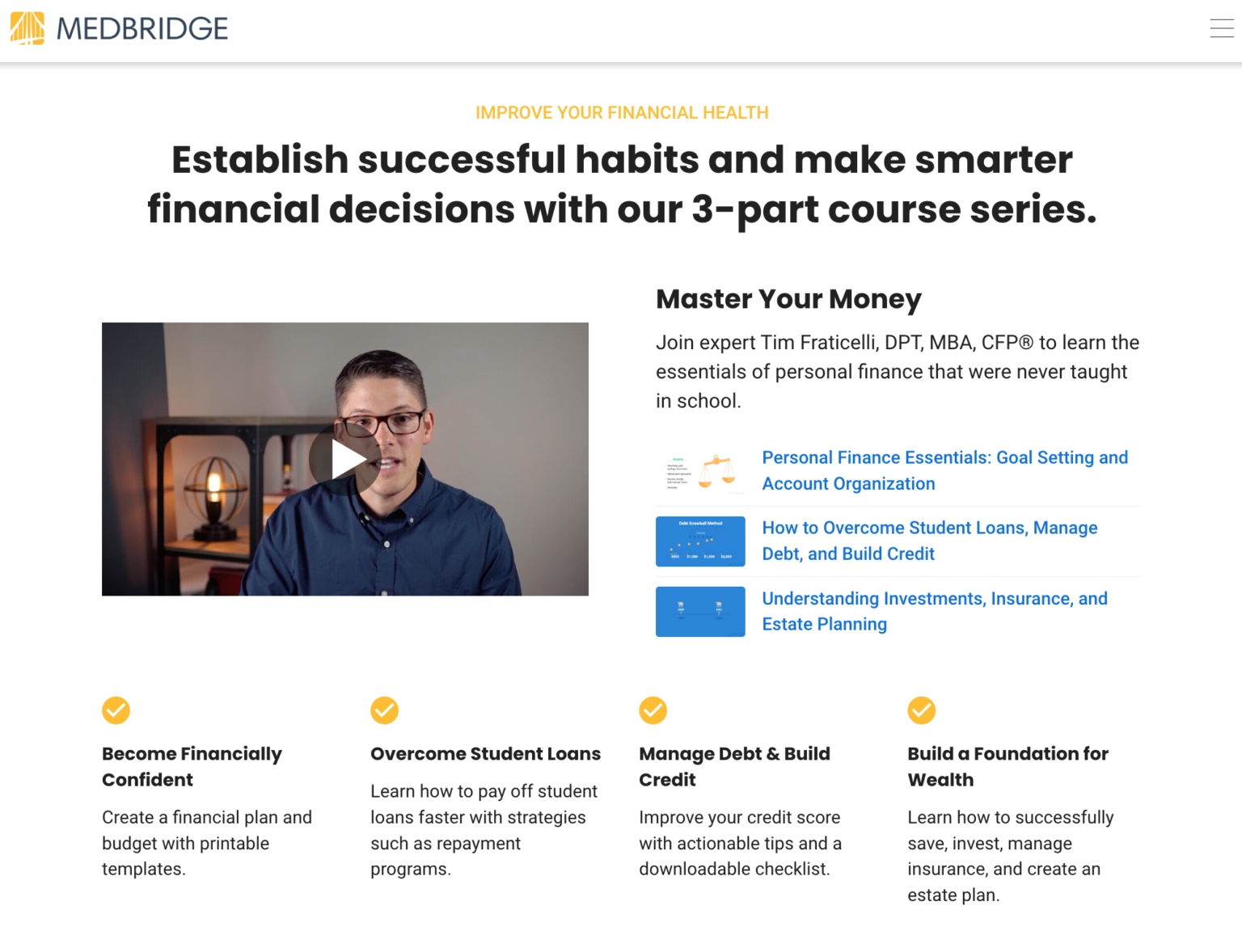 MedBridge Promo Code: "PTProgress" Save $101 on Medbridge!